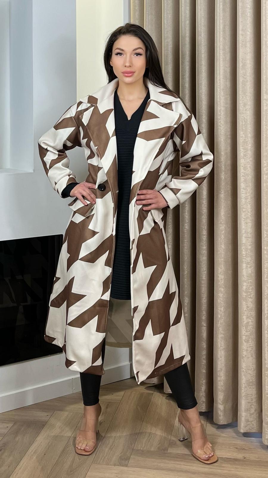 Printed Coat Button - Mygigi